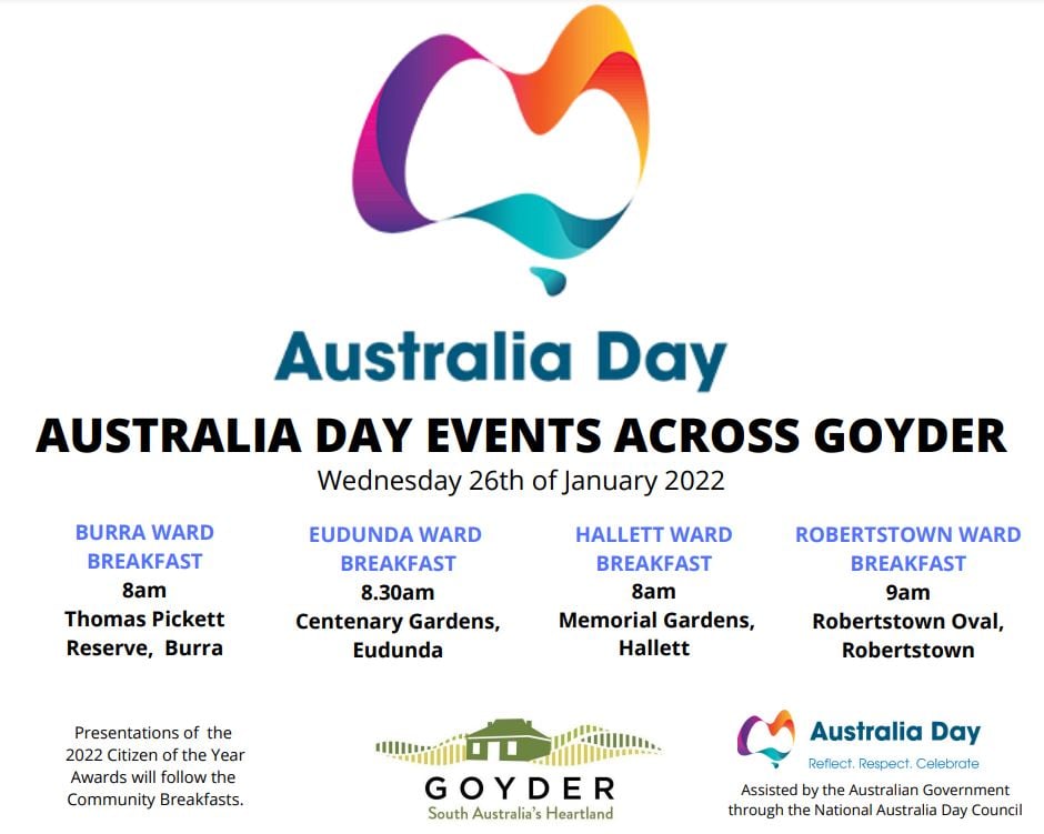 Australia Day Events Across Goyder - Visit Burra
