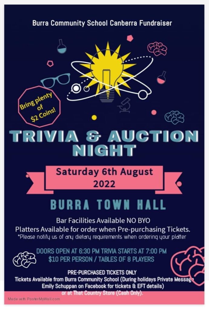Trivia & Auction Night - Visit Burra