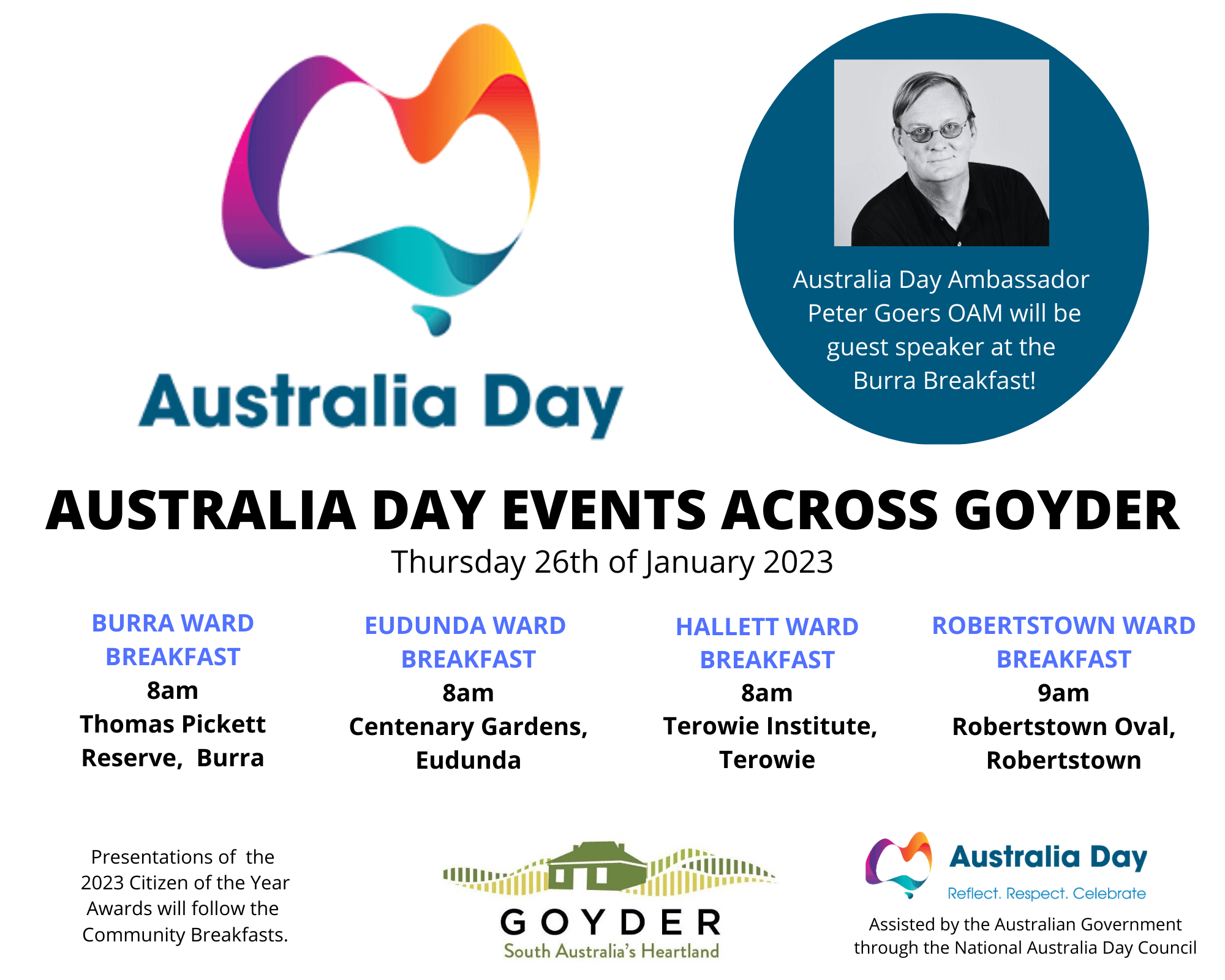 Australia Day Events in Goyder Region - Visit Burra