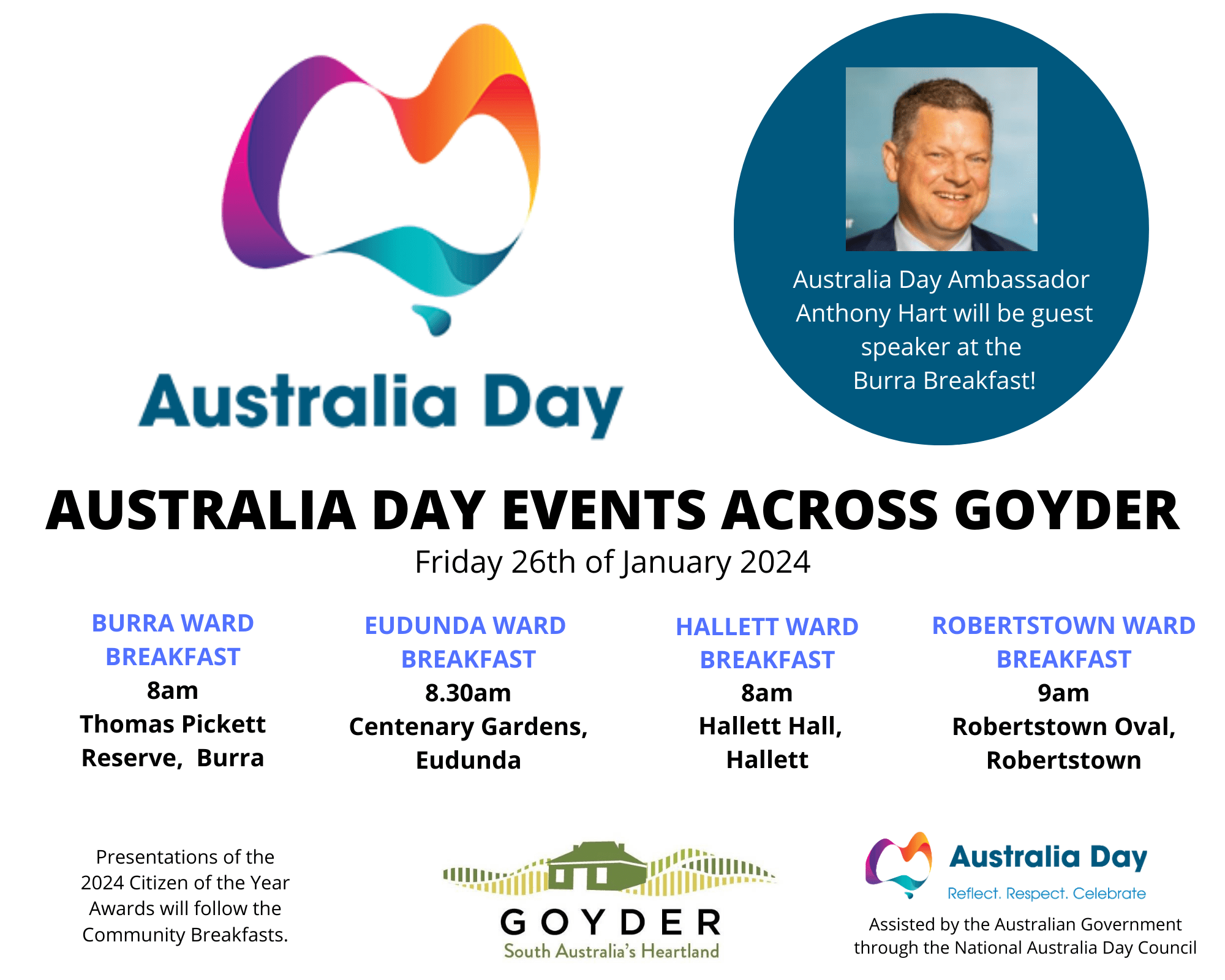 Australia Day Events Across Goyder - Visit Burra