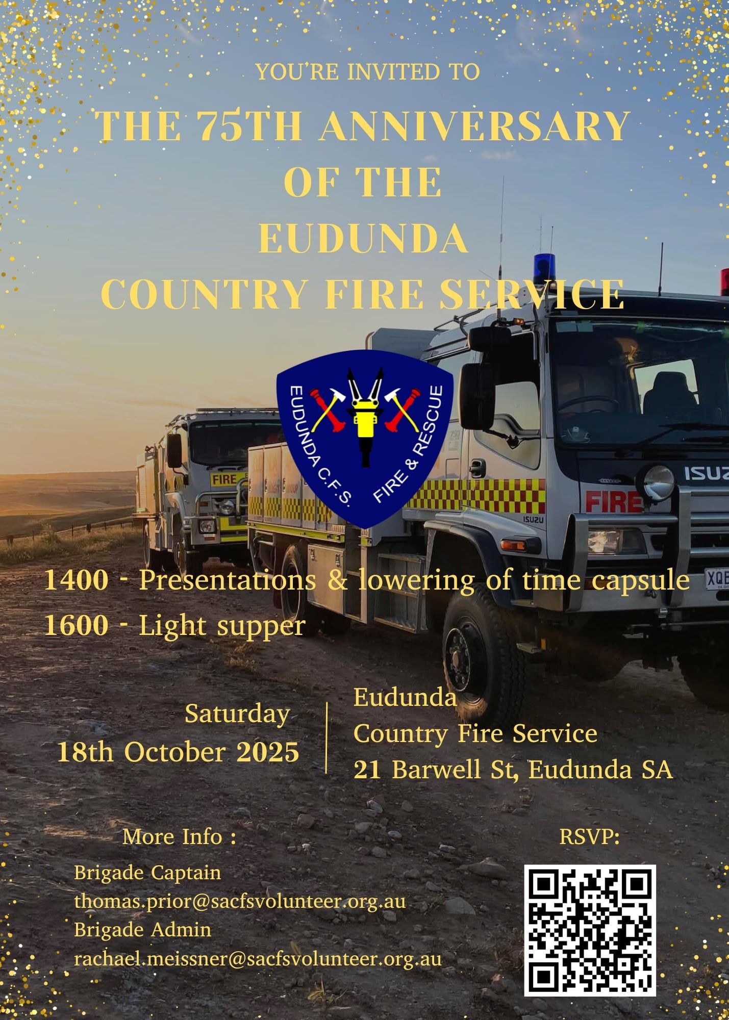 75th Anniversary of the Eudunda Fire Service - Visit Burra