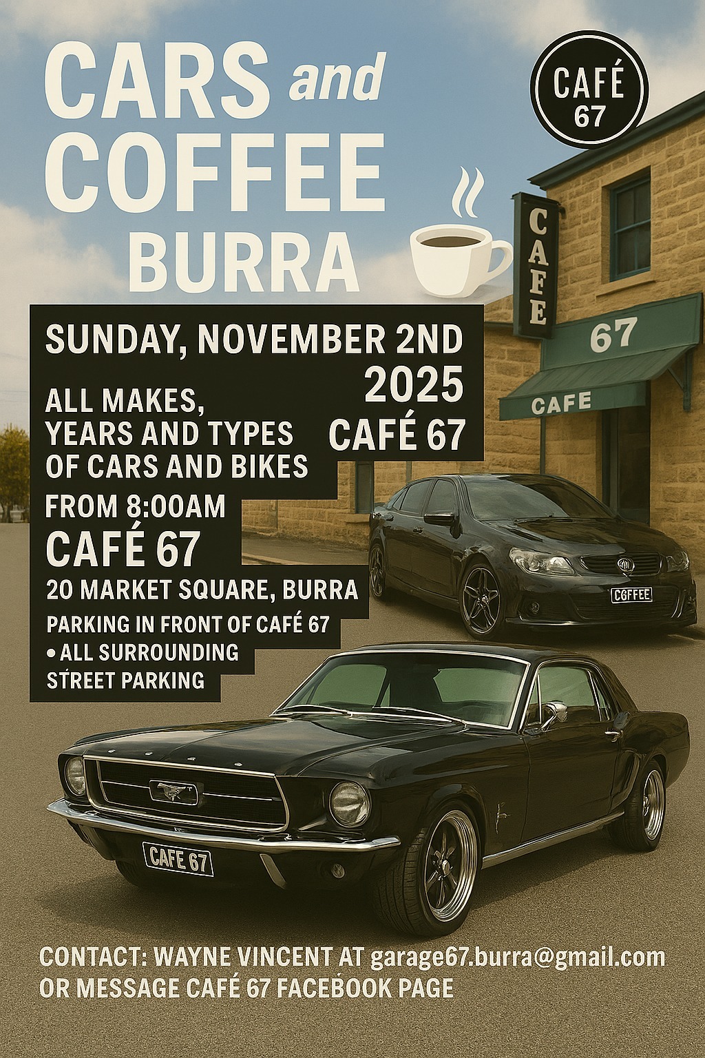 Cafe 67's Cars and Coffee - Visit Burra