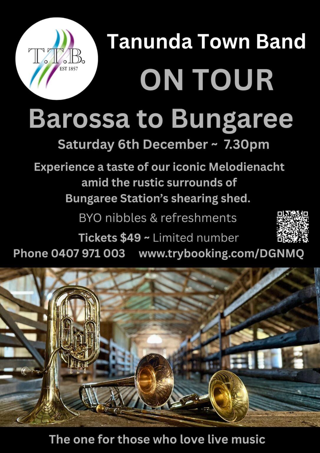 Tanunda Town Band "Barossa to Bungaree" - Visit Burra